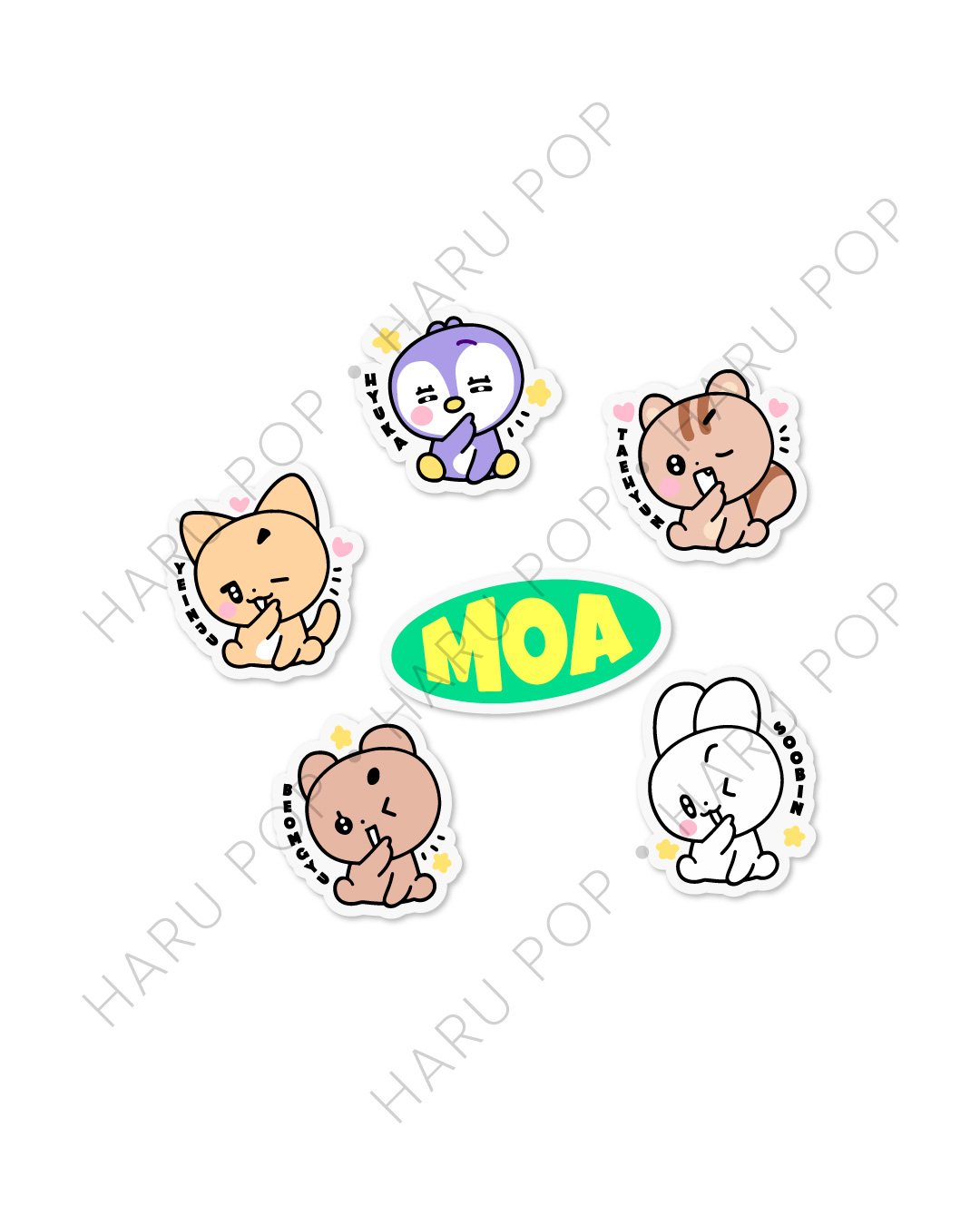 TXT Sticker Pack 02 - Haru Pop